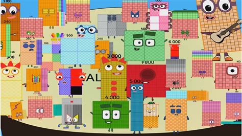 Numberblocks Cartoon Numberblocks Band 0 To 6000 Youtube