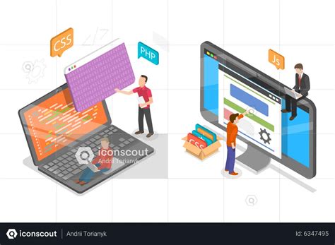 Website Development And Coding Illustration Free Download Miscellaneous Illustrations Iconscout