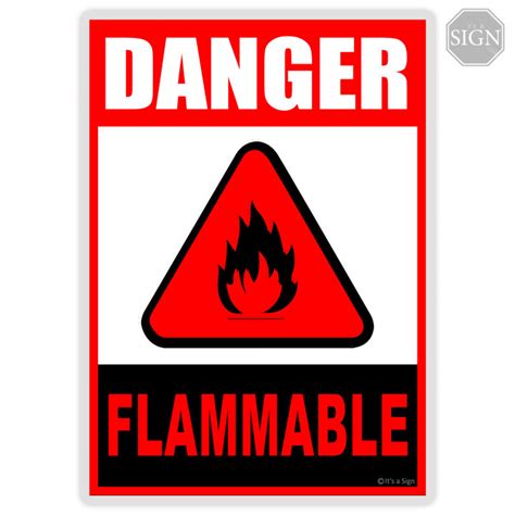 Flammable Sign Laminated Signage Label A4 A5 Size Lazada Ph