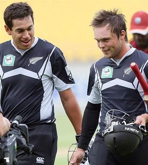Ross Taylor And Daniel Flynn Head Back To The Pavilion After A Job Well