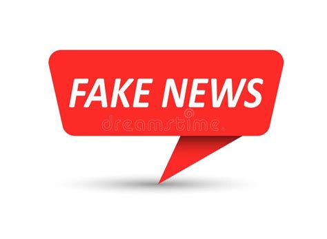 Fake News Vector Banner Pointer Sticker Label Or Speech Bubble