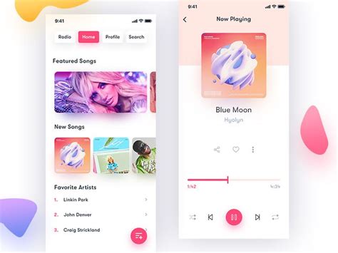 Ios Music Player Ios Music Player Music Players Music Player Design