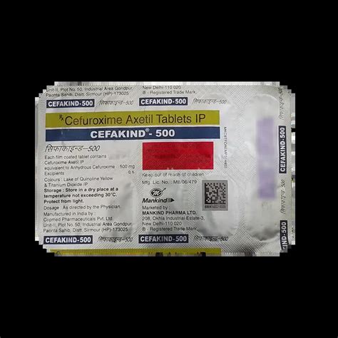 Cefakind 500mg Tablet 10s Price Uses Side Effects And Substitutes