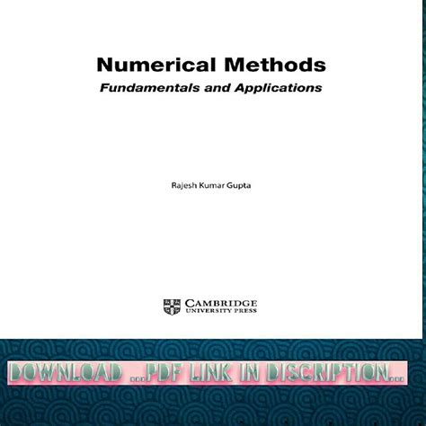 Numerical Method By Rajesh Kumar Gupta Pdf Youtube