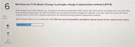 Solved Brief Exercise Static Change In Principle Chegg