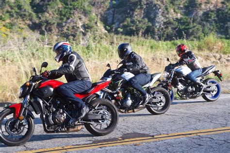 2017 Kawasaki Z650 Vs Suzuki Sv650 Vs Yamaha Fz 07 Comparison Review