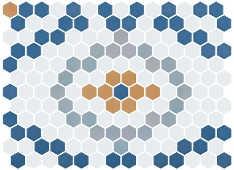 Hex Pattern 11 Glass Mosaic By Onix