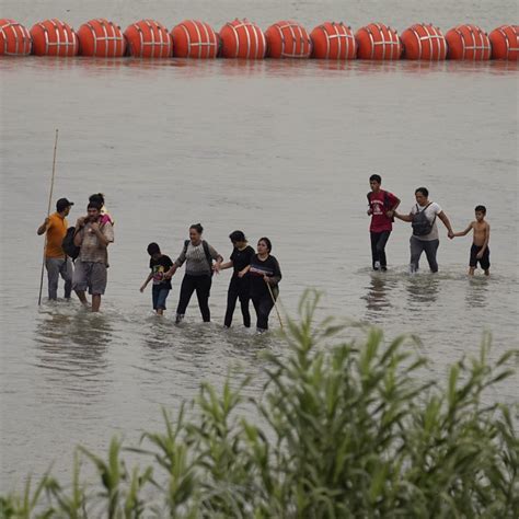 Us Sues Texas Over Floating Border Barriers Meant To Stop Migrants