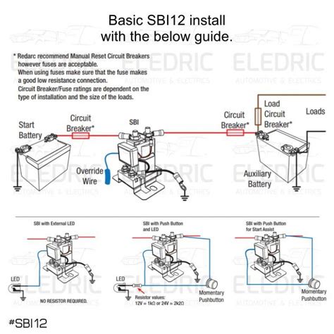 Redarc Sbi12 Smart Start Sbi 12v 100a Eledric