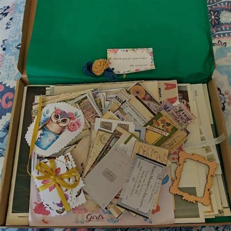 Personalized Vintage Assorted Material For Scrapbooking And Junk