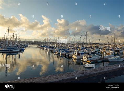 Shelter Cove Marina Boats Sunset Shelter Island San Diego