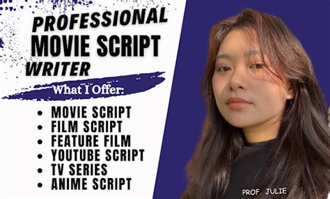 write screenplay film script movie scriptwriter screenwriting script editor by juliejackson1