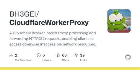 Github Bh3geicloudflareworkerproxy A Cloudflare Worker Based Proxy Processing And