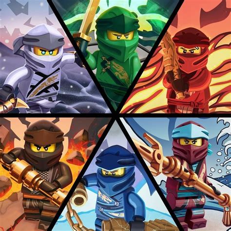 The Ninja Lego Ninjago Team Ninjago Map Characters From Ninjago