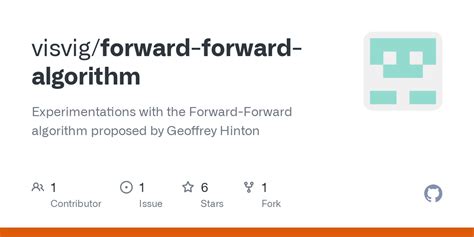 Github Visvigforward Forward Algorithm Experimentations With The