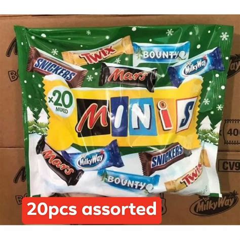 Assorted Minis Chocolate 20pcs 400g Shopee Singapore
