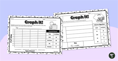 Graph It Worksheet Many To One Graphs Teach Starter