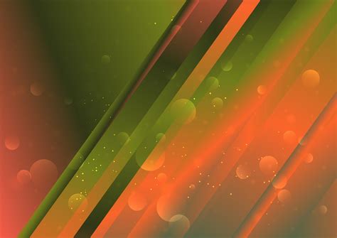 Wallpaper Orange Green Lines