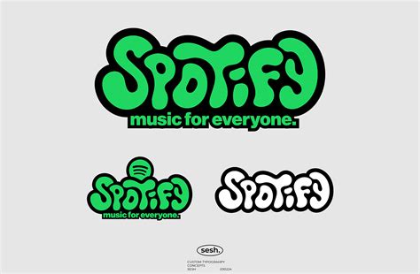 Spotify Custom Typeface Behance