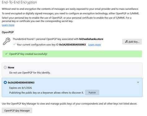 How To Configure Thunderbird To Use Cloudron Email Server Imap Smtp