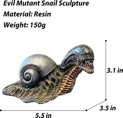Buy Eita Alien Snail Statueresin Evil Snail Sculpture New Favorite For Alien Lovers Online At