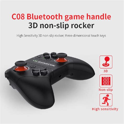 Vr Shinecon Sc C08 Bluetooth Vr Glasses Gamepad Black