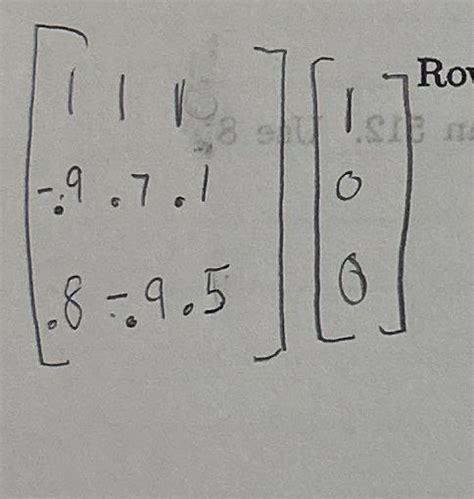 solved b 1pt what elementary row operation can be done