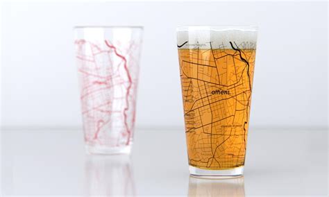 College Town Beer Glasses Cool Material