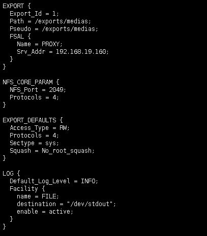 Nfs Ganesha PROXY V FSAL Has Invalid Argument Error When Use Dd Test Issue Nfs