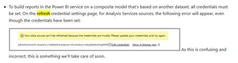 refresh of dataset using direct query to two other microsoft