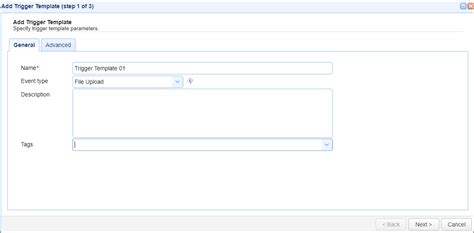 Using Trigger Templates