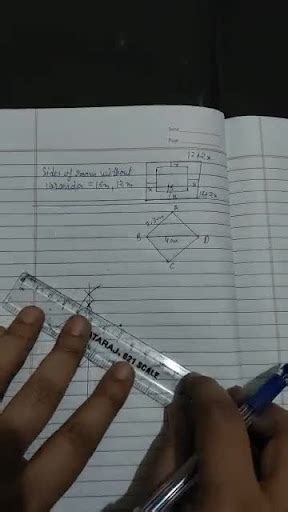 Se 12 26 Construct A Square Of Side 5 Cm 7 Construct A Rhombus With A