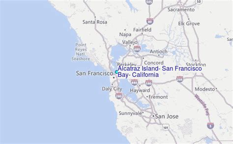 Alcatraz Island San Francisco Bay California Tide Station Location Guide