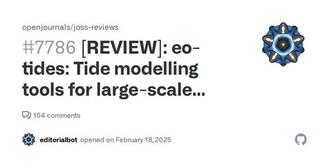 Review Eo Tides Tide Modelling Tools For Large Scale Satellite