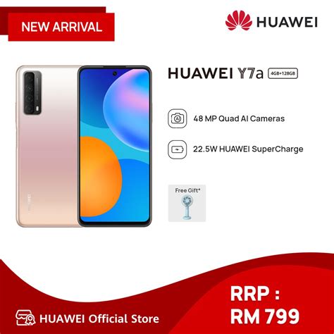 Huawei Y A Smartphone Gb Gb Free Portable Fan New Arrivals Shopee Malaysia