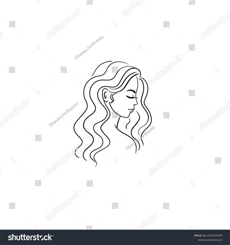 Female Hair Outline