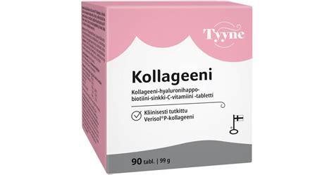 Tyyne Kollageeni 90 Tabl Kotimainen Kollageeni Hyaluronihappo