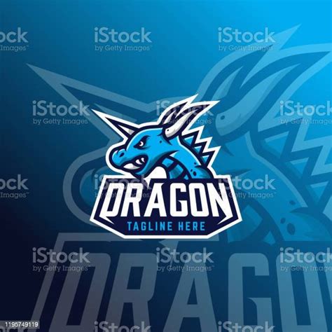 팀을 위한 드래곤 E 스포츠 로고 벡터 디자인 템플릿 Brand Name Video Game에 대한 스톡 벡터 아트 및 기타 이미지 Brand Name Video