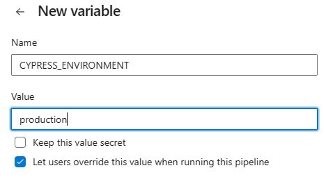 Dynamically Setting The Cypress BaseUrl Using Azure Pipeline Variable John Player