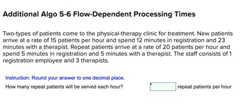 Solved Additional Algo 5 6 Flow Dependent Processing Times A
