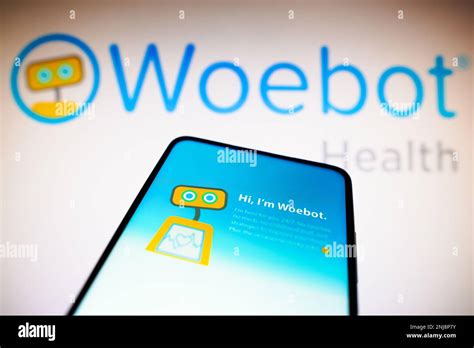In This Photo Illustration The Woebot Health Logo Is Seen Displayed On