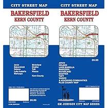 Cities And County Lines Bakersfield Kern County California Circa