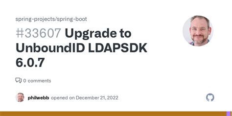 Upgrade To Unboundid Ldapsdk Issue Spring Projects Spring Boot Github