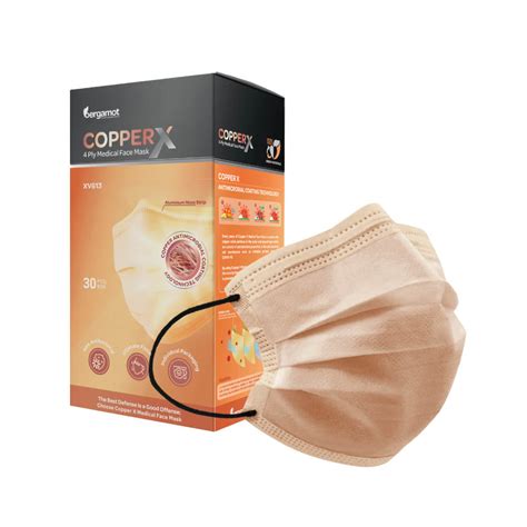 Bergamot Xv613 Copper X 4ply Medical Face Mask 3m And Uvex Ppe