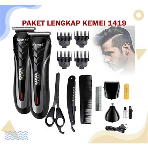Alat Cukur Rambut Kumis Dan Jenggot Elektrik 3 In 1 Kemei Km 1419 Lapakmerdeka Lazada Indonesia