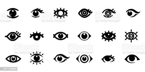 눈 아이콘 눈 로고 비전 추상 로고 디자인 광학 클리닉 연구 로고 개념 아이콘 감독 및 검색 표지판 각막에 대한 스톡 벡터 아트 및 기타 이미지 Istock