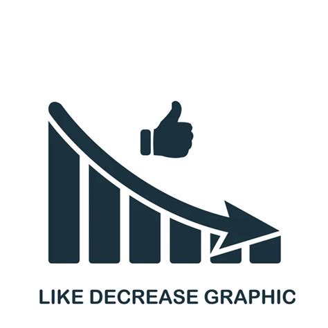 Like Decrease Graphic Icon Mobile App Printing Web Site Icon Simple Element Sing Monochrome