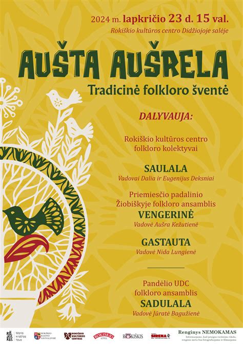 11 23 Austa Ausrela 2024 Rokiškio Krašto Muziejaus Filialas Rokiškio Turizmo Informacijos Centras