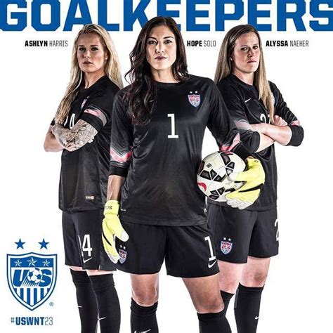 Goalkeepers Ashlyn Harris Hope Solo And Alyssa Naeher Hope Solo