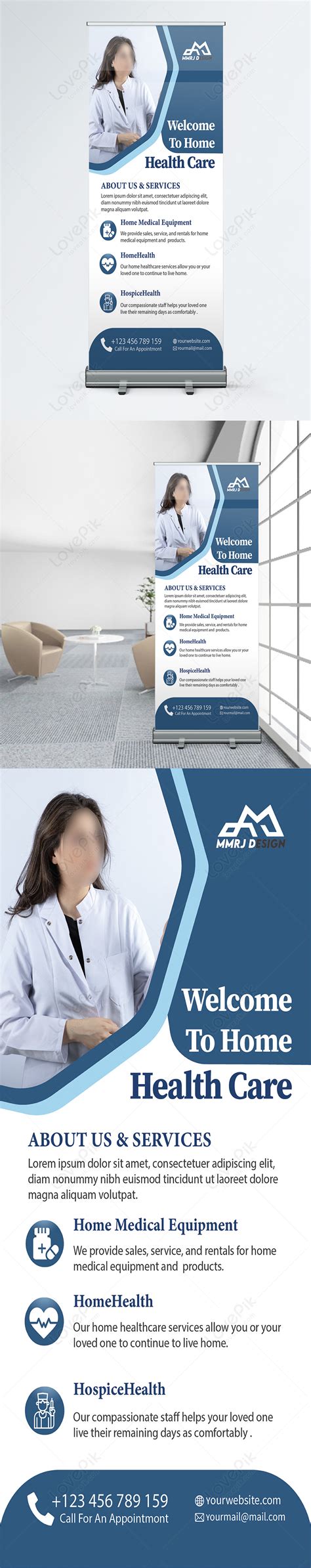 의료 건강 롤업 배너 이미지 사진 450112350 무료 다운로드